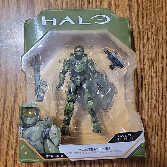 Toys | New Halo Infinite Master Chief 5 Action Figure W Weapons Base ...